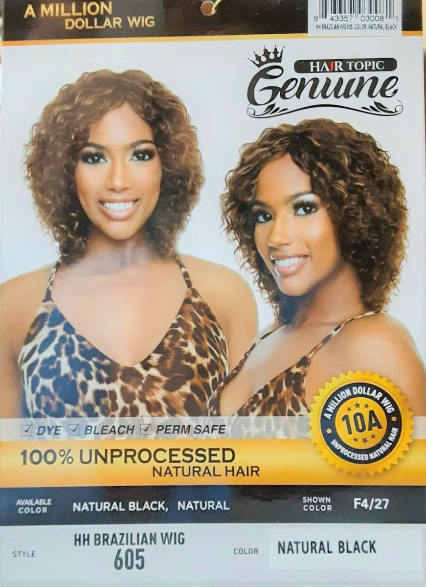 605--HAIR TOPIC GENUINE WIG--BRAZILIAN HUMAN HAIR – Pearl Beauty Supply