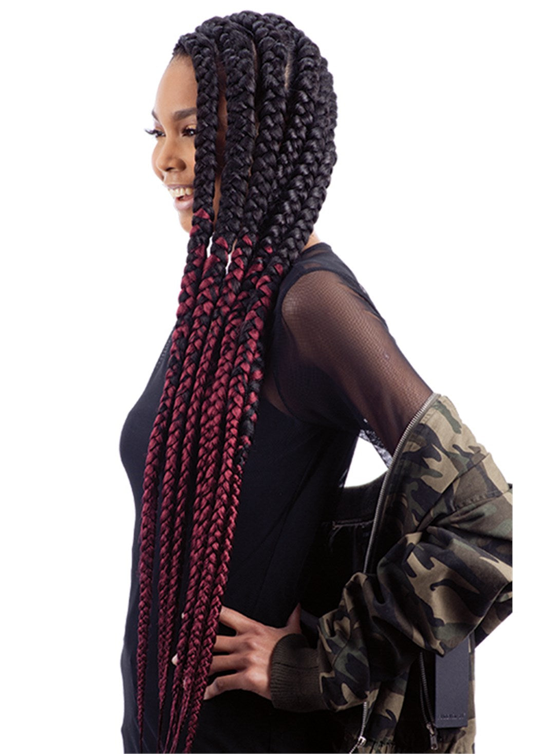 3X AFRICANA BRAID -- 84 INCH LONG BRAIDING HAIR -- MODEL MODEL BRAID ...